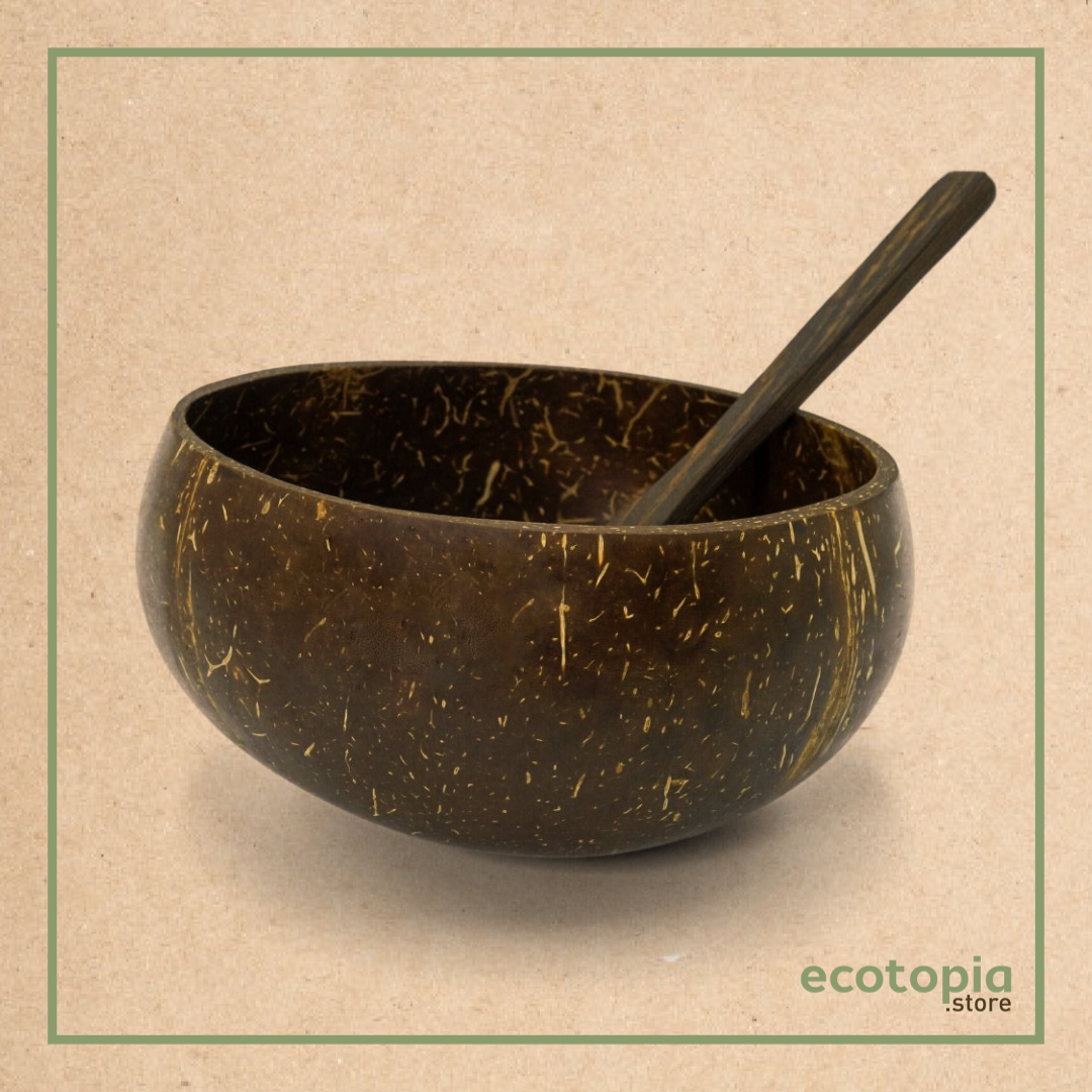 Eco-Friendly Coconut Bowl & Spoon - ECOTOPIA Store